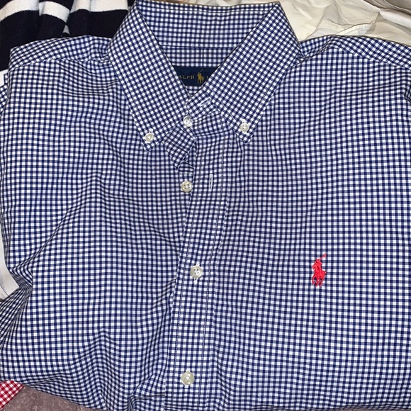 Polo Ralph Lauren | Shirts | Polo Ralph Lauren Blue Checkered Shirt ...